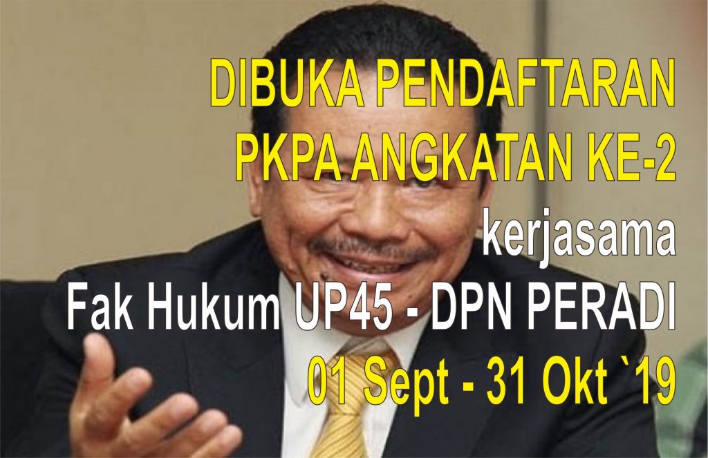 Selamat Datang Calon Peserta Pkpa Fh Up45 Yogyakarta Selamat